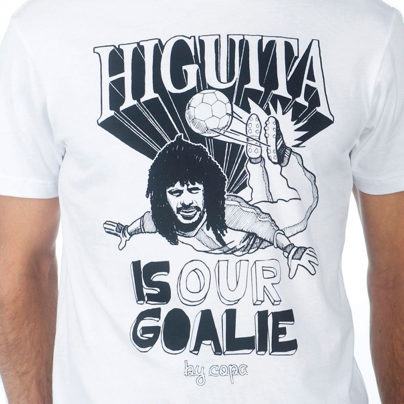 Higuita T-Shirt | White | Retrofootball®